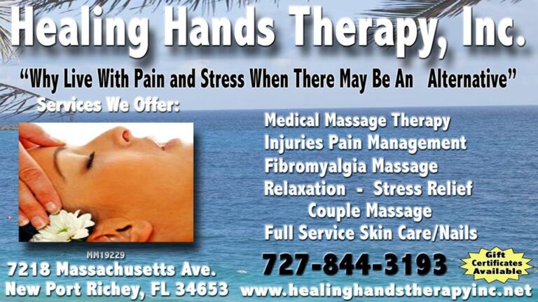 Contact Us Healing Hands Therapy